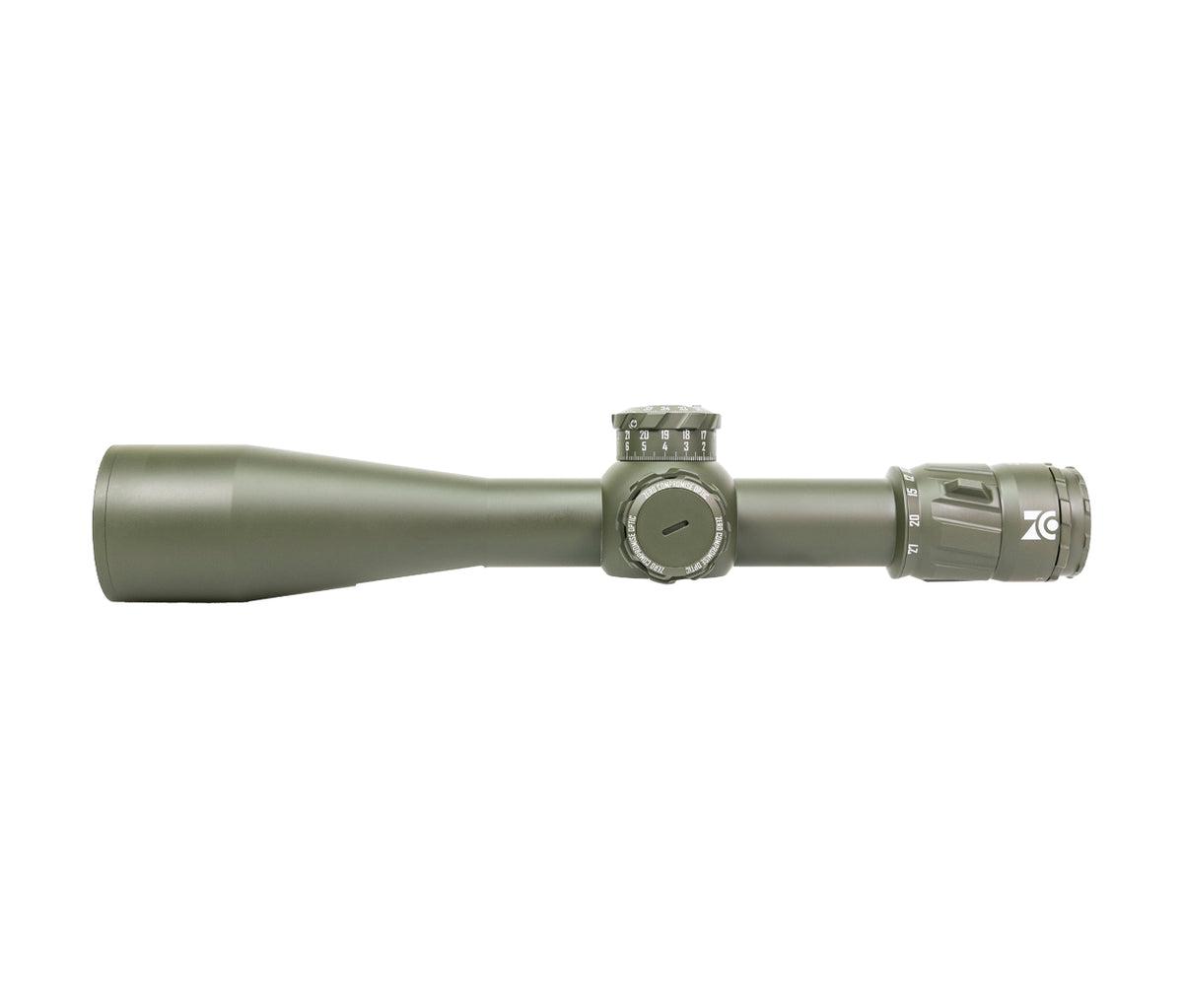 ZC420 FDE with 10 MIL Turret (NON locking) and MPCT2X reticle – Down Range Thermal