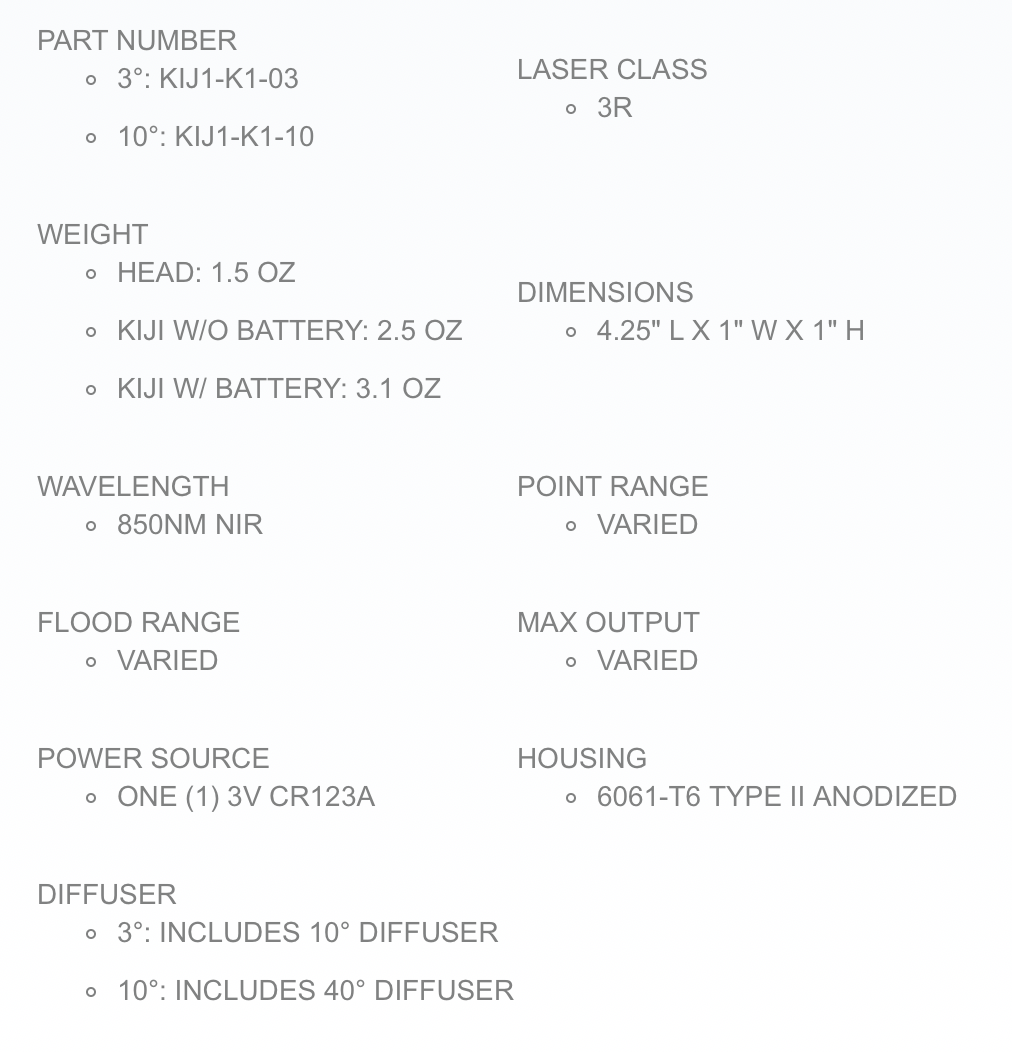 KIJI – Down Range Thermal